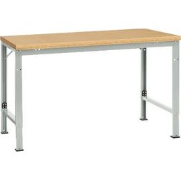 Manuflex Grundtisch UNIVERSAL Spezial, 1500 x 1000 mm, Multiplex natur, lichtgrau