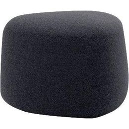 Polsterm&ouml;bel Leyform GOGO Pouf, klein, oval, B 550 x T 515 x H 440 mm, mit Gleitern, Stoffbezug, anthrazit