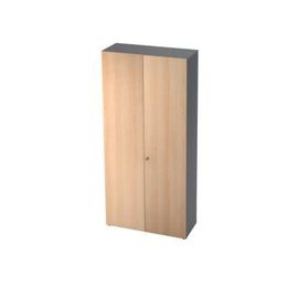 Aktenschrank TOPAS LINE, 6 Ordnerh&ouml;hen, B 1000 mm, graphit/Eiche
