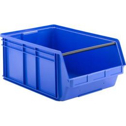 Sch&auml;fer Shop Sichtlagerkasten mit Tragestab SSI Sch&auml;fer LF 743, Polypropylen, L 715 x B 470 x H 300 mm, 74 l, blau