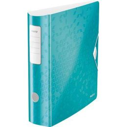 Leitz&reg; Ordner Active WOW, DIN A4, R&uuml;ckenbreite 82 mm, 5 St&uuml;ck, eisblau