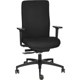 Dauphin B&uuml;rostuhl SHAPE ECONOMY 2 COMFORT, Synchronmechanik, mit Armlehnen, flexible R&uuml;ckenlehne, schwarz