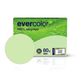 Clairefontaine Kopierpapier EVERCOLOR, farbig, DIN A4, 80 g/m&sup2;, hellgr&uuml;n, 500 Blatt
