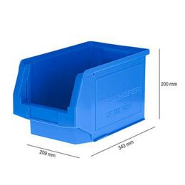 Sch&auml;fer Shop Sichtlagerkasten SSI Sch&auml;fer Serie PROFI LF 322, Kunststoff, 10,4 l, blau