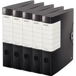 Leitz&reg; Qualit&auml;tsordner SOLID, DIN A4, R&uuml;ckenbreite 62 mm, 5 St&uuml;ck, schwarz
