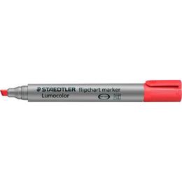 Staedtler Flipchartmarker Lumocolor rot, 2-5 mm, Keilspitze