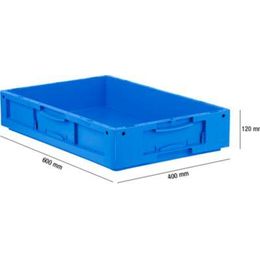 Sch&auml;fer Shop Euro Box Serie LTB 6120, aus PP, Inhalt 20,3 L, ohne Deckel, blau