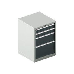 Sch&auml;fer Shop Sch&auml;fer Shop Pure Schubladenschrank 27-27, 4 Sch&uuml;be, bis 75 kg, B 564 x T 572 x H 800 mm, anthrazitgrau/lichtgrau