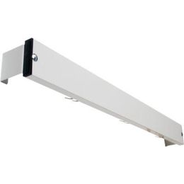 Hakenleiste f&uuml;r Umkleidebank-System, 1015 mm lang, Alu, lichtgrau