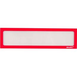 Ultradex Infotasche, magnetisch, f&uuml;r &Uuml;berschriften, B 312 x H 60 mm, A3, rot