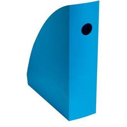 Stehsammler Exacompta BEE BLUE Pen Cube, f&uuml;r Dokumente im Format A4+, mit Griffloch, Kunststoff, blaugr&uuml;n, 6 St&uuml;ck