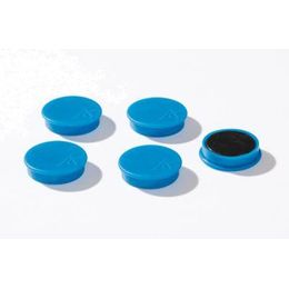 Haftmagnete, &Oslash; 30 mm, Haftkraft ca. 700 g, 5 St&uuml;ck, blau