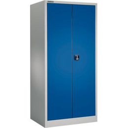 Sch&auml;fer Shop Sch&auml;fer Shop Select Materialschrank MSI 2609 S, verst&auml;rkte Ausf&uuml;hrung, bis 100 kg/Fachboden, B 950 x T 600 x H 1935 mm, wei&szlig;aluminium/enzianblau