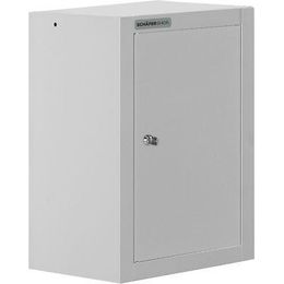 Sch&auml;fer Shop Sch&auml;fer Shop Select Wandschrank, eint&uuml;rig, mit Zwischenboden, B 400 x T 320 x H 600 mm, Stahl, lichtgrau/lichtgrau