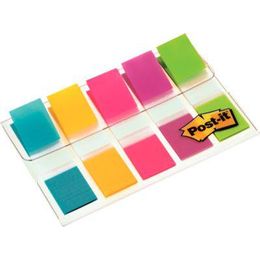 Post-it Index Streifen Mini 683-5, t&uuml;rkis, gelb, pink, lila, lemon
