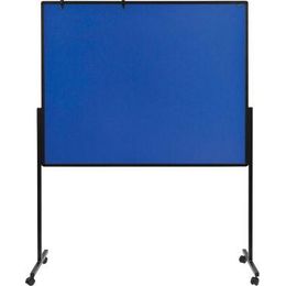 Legamaster PREMIUM mobiles Multiboard XL, Pinnboard und Whiteboard, mit Rollen, B 1200 x H 1500 mm, blau, inkl. Klick-Papierhaken
