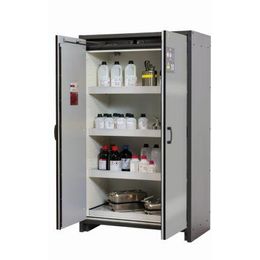 Sicherheitsschrank Typ 30 ASECOS Q-CLASSIC-30, Fl&uuml;gelt&uuml;ren, Front ASECOS Silber, B 1164 x T 620 x H 1947 mm
