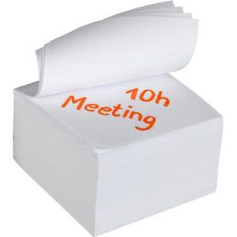 Notizzettel, 90 x 90 mm, wei&szlig;