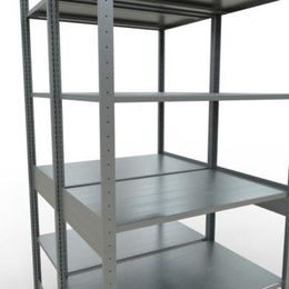 SCHULTE LAGERTECHNIK - Stecks.Doppelgrundregal Typ 150 - 2500x1000x2x600 mm verz.2x6 B&ouml;den