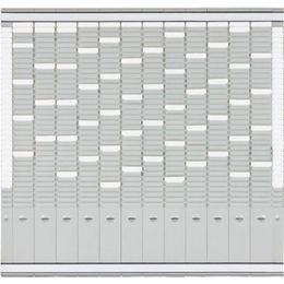Franken T-Kartentafel Jahresplaner, 81,9 x 78 cm, 12 Tr&auml;ger + 2 Index, 35 Schlitze, PV-SET4
