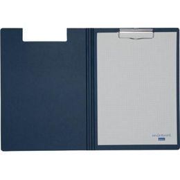 Schreibmappe Maul Maulbalance, A4, Klemmweite 8 mm, individualisierbar, aufh&auml;ngbar, L 323 x B 234 x H 16 mm, Karton, recycelbar, blau
