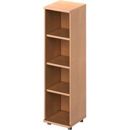 Sch&auml;fer Shop Sch&auml;fer Shop Genius Regal TETRIS WOOD, 4 OH, H&ouml;he inkl. Gleiter, B 400 mm, Buche-Dekor