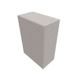Fl&uuml;gelt&uuml;renschrank SOLUS PLAY, 3 Ordnerh&ouml;hen, grifflos, B 800 x T 440 x H 1122 mm, Ceramic grey