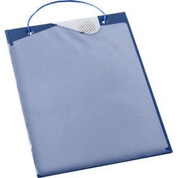 EICHNER Auftragstasche Plus, Klettverschluss und Schl&uuml;sselfach, f&uuml;r DIN A4 Dokumente, blau, 10 St&uuml;ck