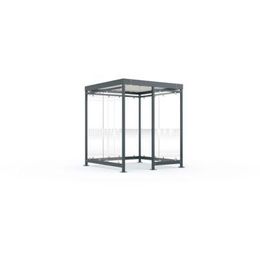 &Uuml;berdachungssystem WSM K&ouml;ln K2 b/c, B 2165 x T 2165 x H 2510 mm, Bausatz, anthrazitgrau RAL 7016
