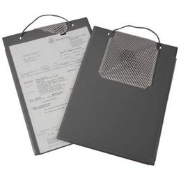 EICHNER Auftragstasche Edge, f&uuml;r DIN A4 Dokumente, Schl&uuml;sselfach, B 230 x T 5 x H 330 mm, 10 St&uuml;ck, grau