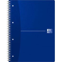 Oxford Office-Collegeblock, DIN A4+, 70 Blatt kariert, 5er Pack, blau