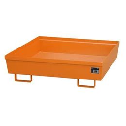 Auffangwanne Bauer AO-4/A, Stahl, 280 l, B 1200 x T 1200 x H 335 mm, orange