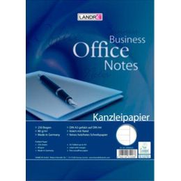 Kanzleipapier Herlitz "Office", A3/A4 gefalzt, 80 g/m&sup2;, 250 B&ouml;gen pro Packung, liniert mit Rand rechts