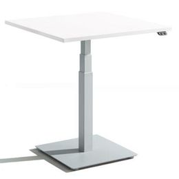 Sch&auml;fer Shop Sch&auml;fer Shop Select Monos&auml;ulen-Beistelltisch Start Off, elektrisch h&ouml;henverstellbar, B 800 x T 800 mm, wei&szlig;