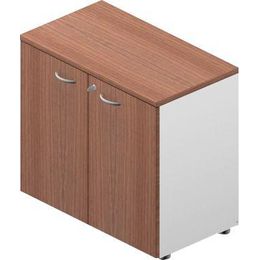 Anstell-Fl&uuml;gelt&uuml;renschrank ARLON OFFICE, B 800 x T 450 x H 730 mm, Nuss Canaletto
