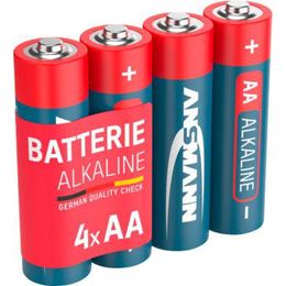 Ansmann Alkaline-Batterien Mignon AA, 4 Stück
