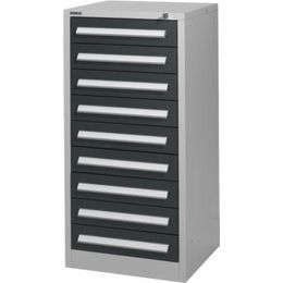 Sch&auml;fer Shop Sch&auml;fer Shop Select Schubladenschrank SF 90, 9 Sch&uuml;be, wei&szlig;aluminium RAL 9006 anthrazitgrau RAL 7016