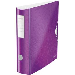 Leitz&reg; Ordner Active WOW, DIN A4, R&uuml;ckenbreite 82 mm, violett