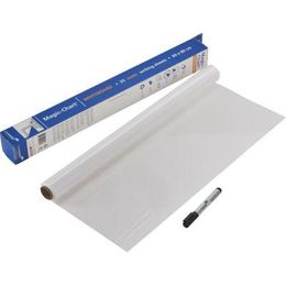 Magic Charts Legamaster, f&uuml;r Whiteboards, blanko, selbstklebend & beschreibbar, inkl. Boardmarker, L 800 x B 600 mm, 100 % recyclingf&auml;hig, Polypropylen, wei&szlig;, 25 Blatt
