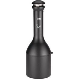 Rubbermaid Standascher Infinity, mit 360-Grad-Entsorgung, mit Ausdr&uuml;ckplatte und Inneneimer, &Oslash; 330 x H 990 mm, Vollmetall, schwarz