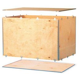 Holzfaltkiste, 1 Euroma&szlig;, 6 mm Birkensperrholz, L 1180 x B 780 x H 500 mm