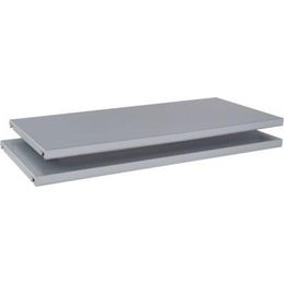 Sch&auml;fer Shop Sch&auml;fer Shop Genius Fachb&ouml;den TETRIS SOLID, f&uuml;r Fl&uuml;gelschr&auml;nke, aus Stahl, B800 mm, wei&szlig;alu, 2 St&uuml;ck