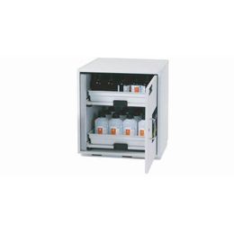 S&auml;uren- und Laugen-Unterbauschrank ASECOS SL-CLASSIC-UB, Fl&uuml;gelt&uuml;r, Anschlag rechts, Front Lichtgrau, B 590 x T 570 x H 600 mm