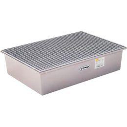 CEMO GFK Auffangwanne 220/2, mit Gitterrost