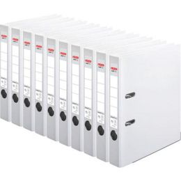 Herlitz Ordner maX.file protect plus, DIN A4, R&uuml;ckenbreite 50 mm, 10 St&uuml;ck, wei&szlig;