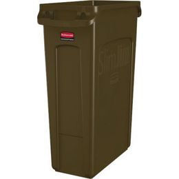 Rubbermaid Slim Jim&reg; Abfallbeh&auml;lter, 87 Liter, braun