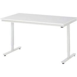 Rau Arbeitstisch Adlatus, elektrisch h&ouml;henverstellbar, 22 mm Spanplatte mit Melaminbelag, bis 150 kg, B 1500 x T 800 x H 720-1120 mm, lichtgRau