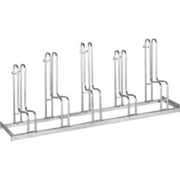 B&uuml;gelparker, 1-seitig, f&uuml;r Reifen bis B 55 mm, B 1750 x T 1850 x H 740 mm, Stahl feuerverzinkt, 5 Einstellpl&auml;tze, zerlegt