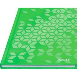Notizbuch Leitz WOW, Format A5, 80 karierte Blatt, Hardcover-Einband, FSC&reg;-zertifiziert, gr&uuml;n