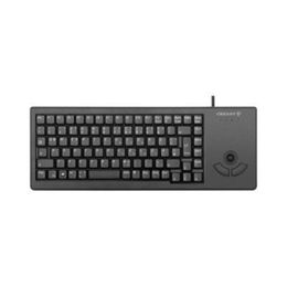Cherry Tastaur XS Trackball Keyboard G84-5400, QWERTZ, mit 2 Maustasten, USB-Anschluss, schwarz